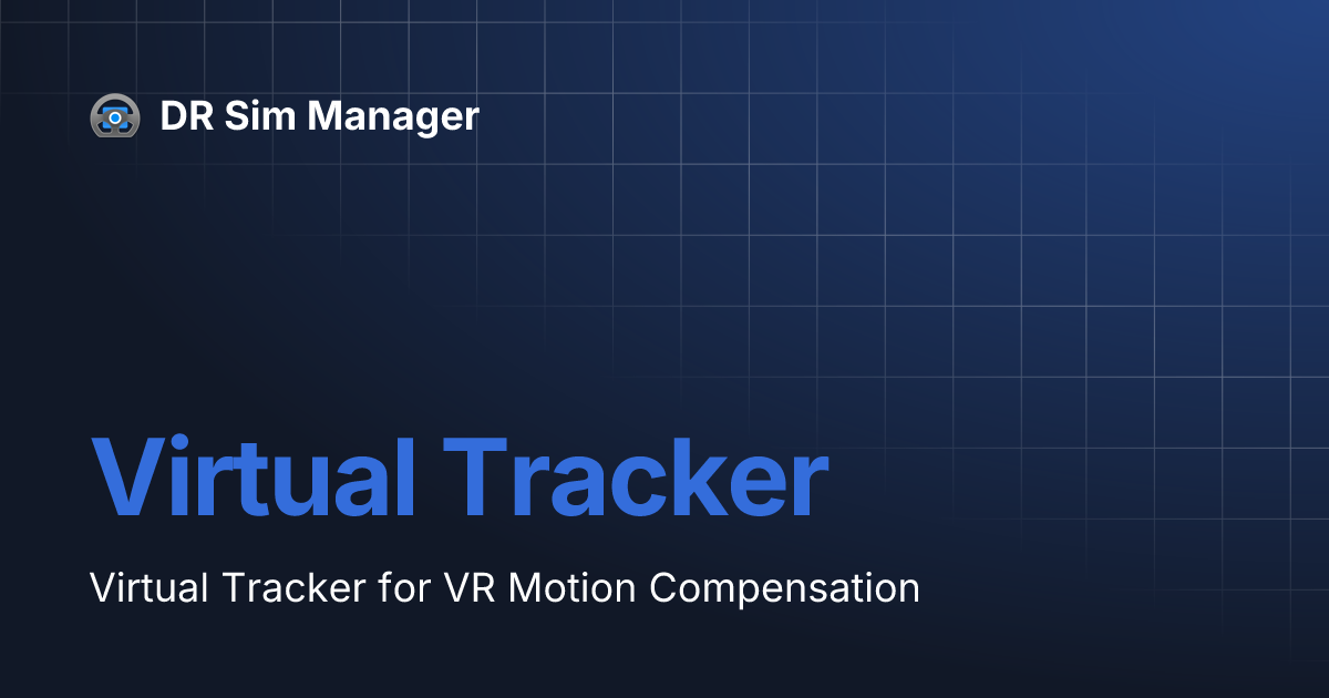 Virtual Tracker | DR Sim Manager